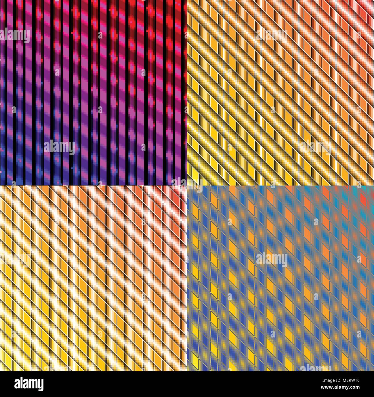 Set of dark abstract spectrum background lines. Vector illustration ...