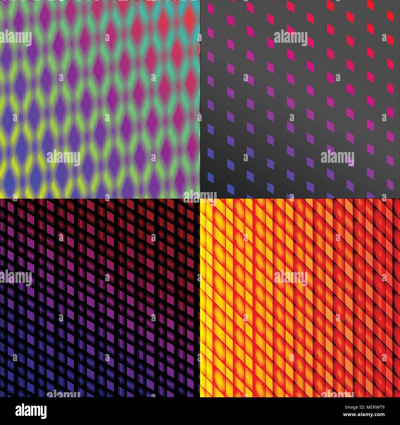 Set of dark abstract spectrum background lines. Vector illustration ...