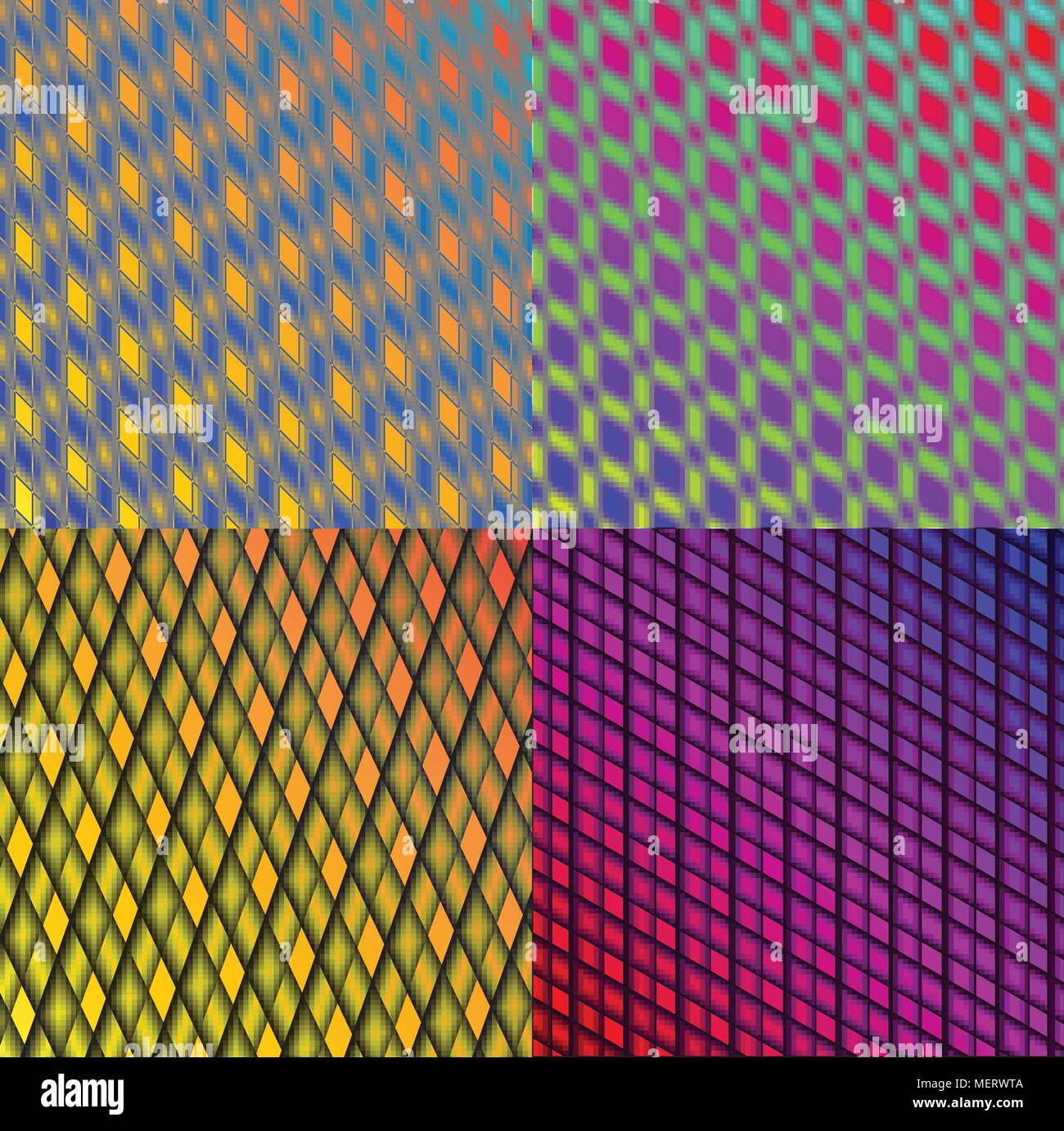 Set of dark abstract spectrum background lines. Vector illustration ...