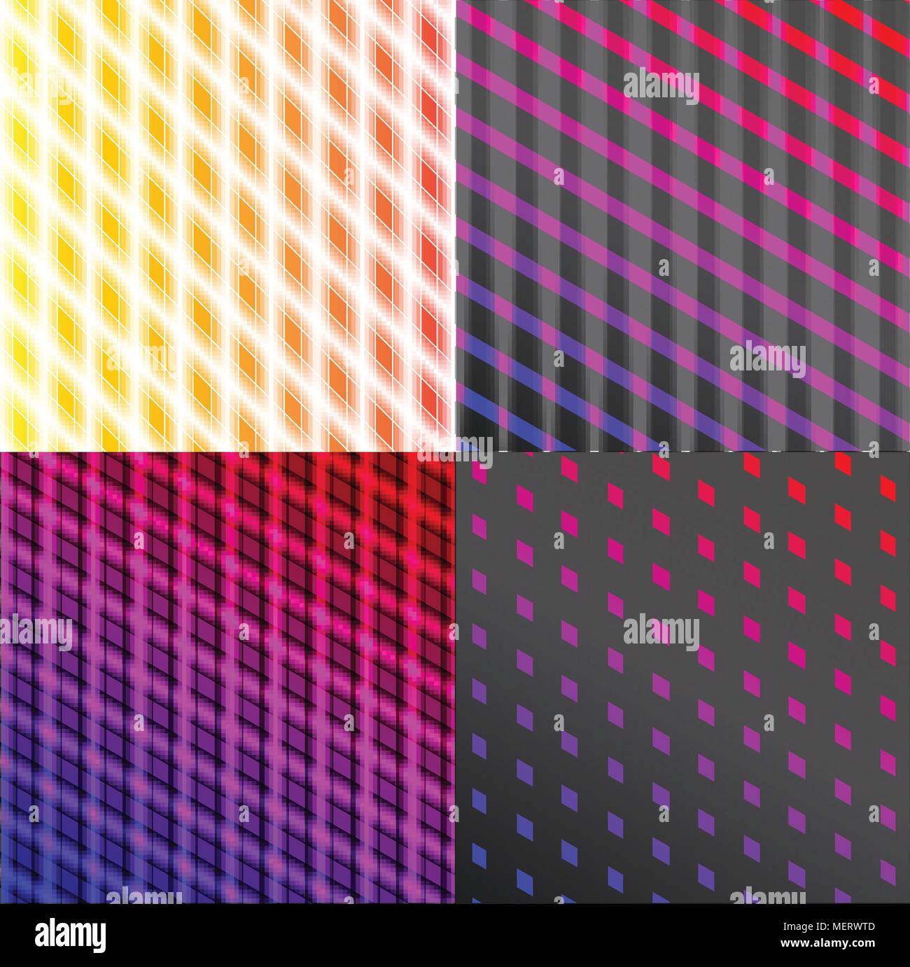 Set of dark abstract spectrum background lines. Vector illustration ...