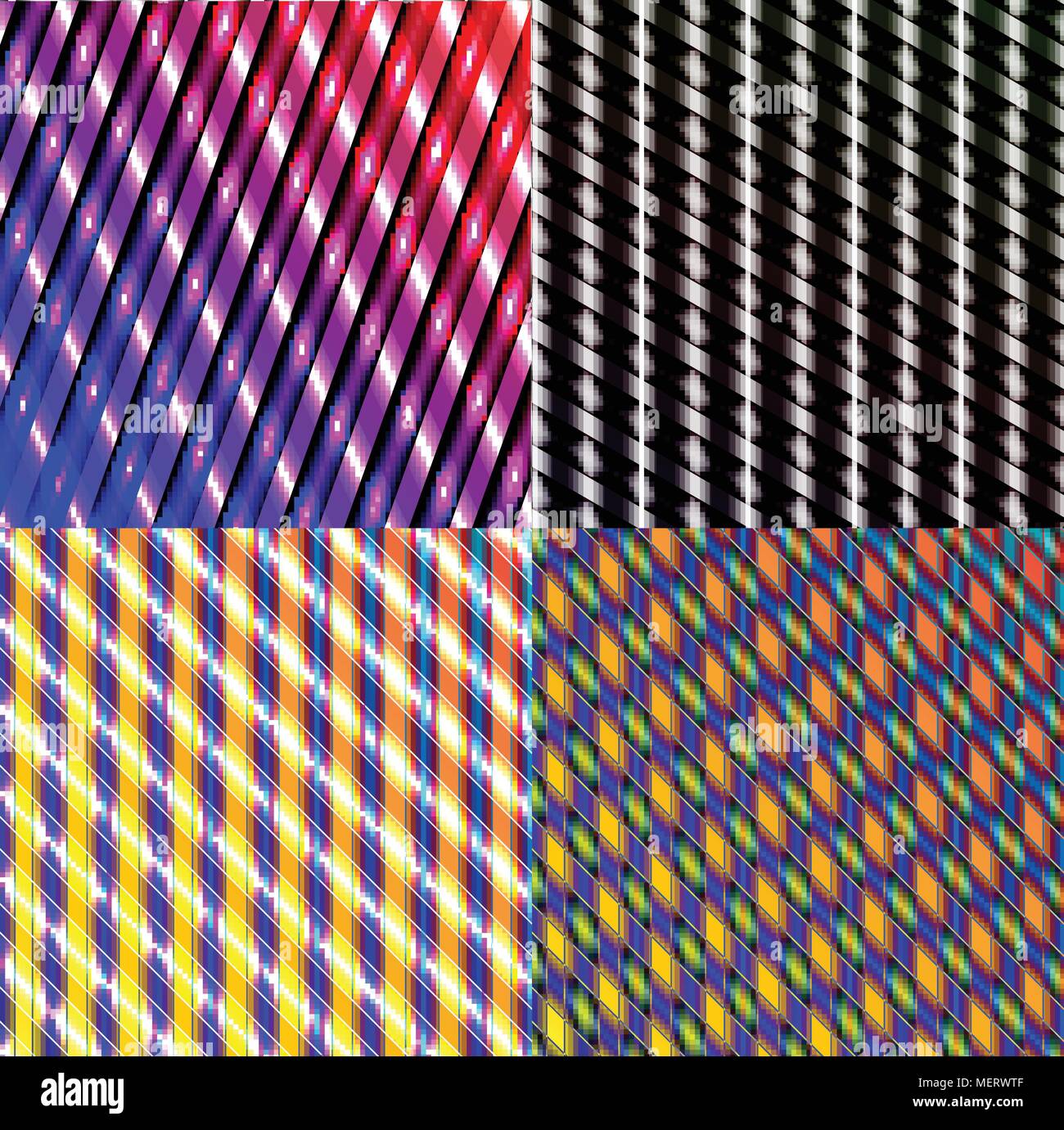 Set of dark abstract spectrum background lines. Vector illustration ...