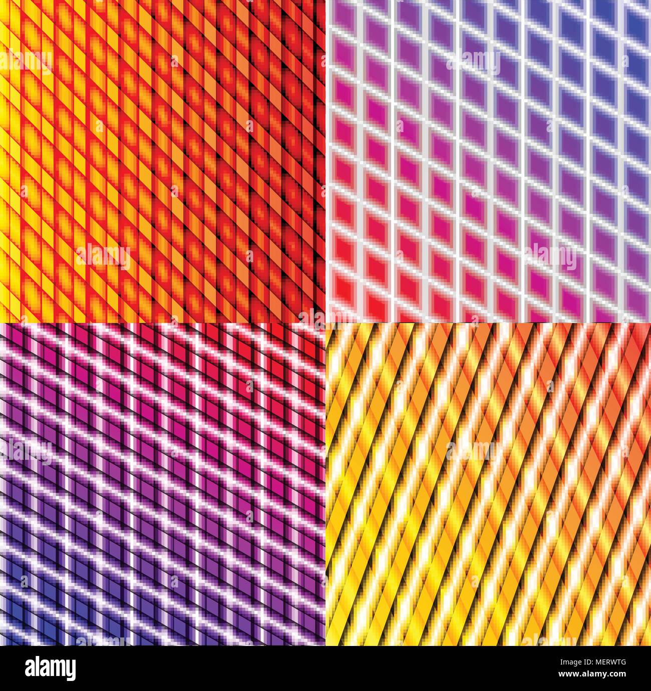 Set of dark abstract spectrum background lines. Vector illustration ...