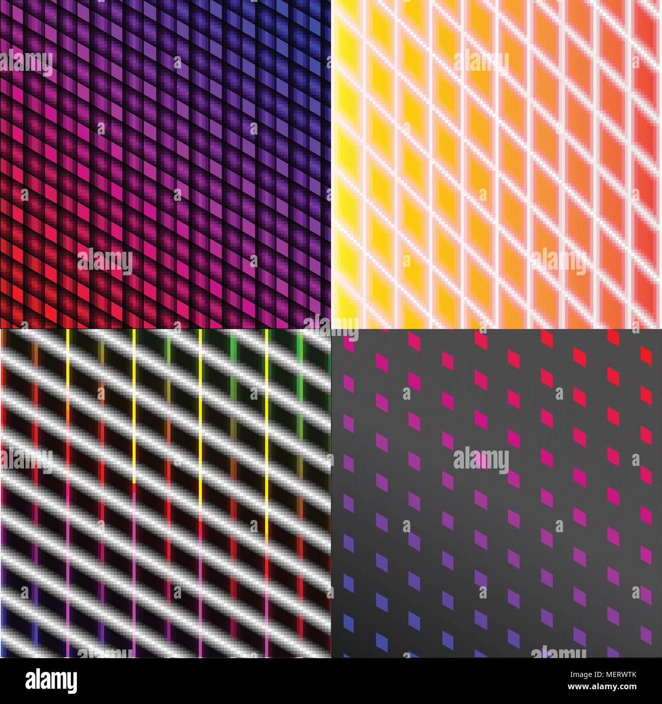 Set of dark abstract spectrum background lines. Vector illustration ...