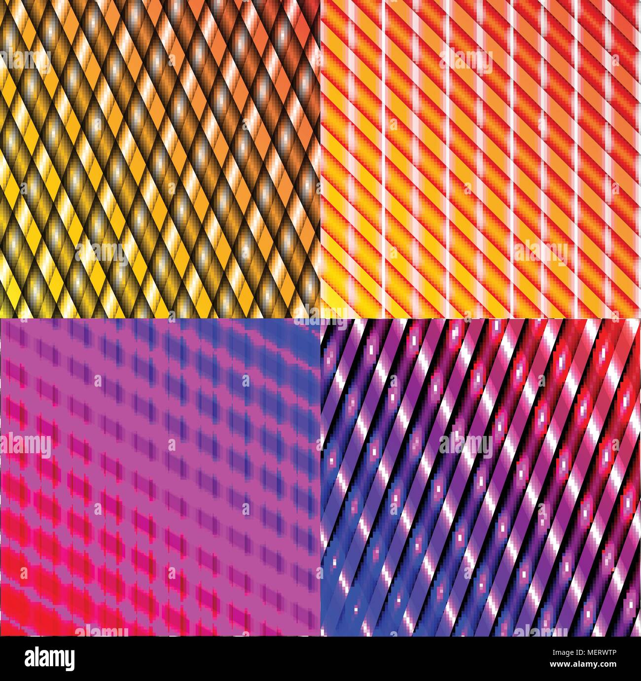 Set of dark abstract spectrum background lines. Vector illustration ...