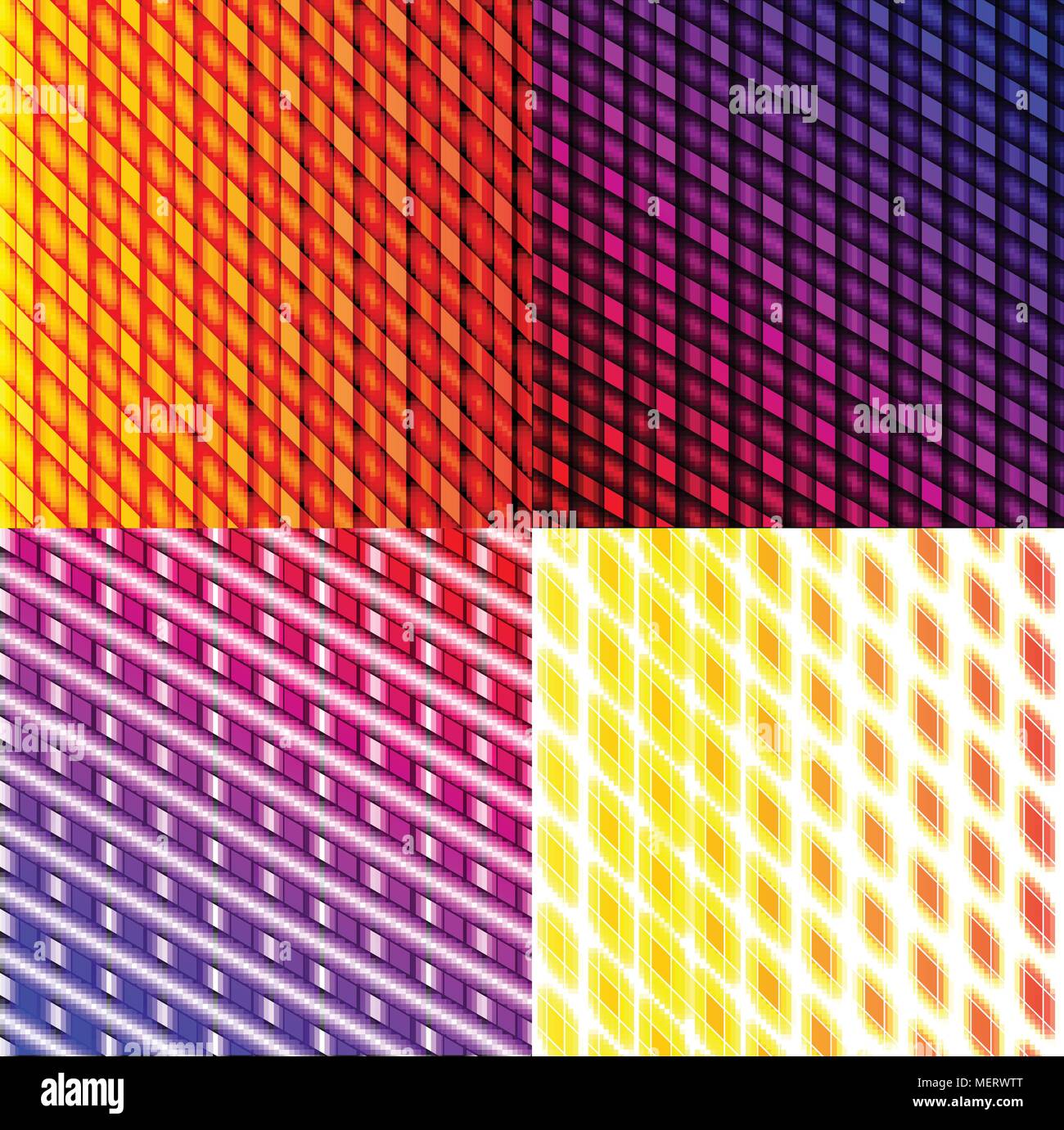 Set of dark abstract spectrum background lines. Vector illustration ...