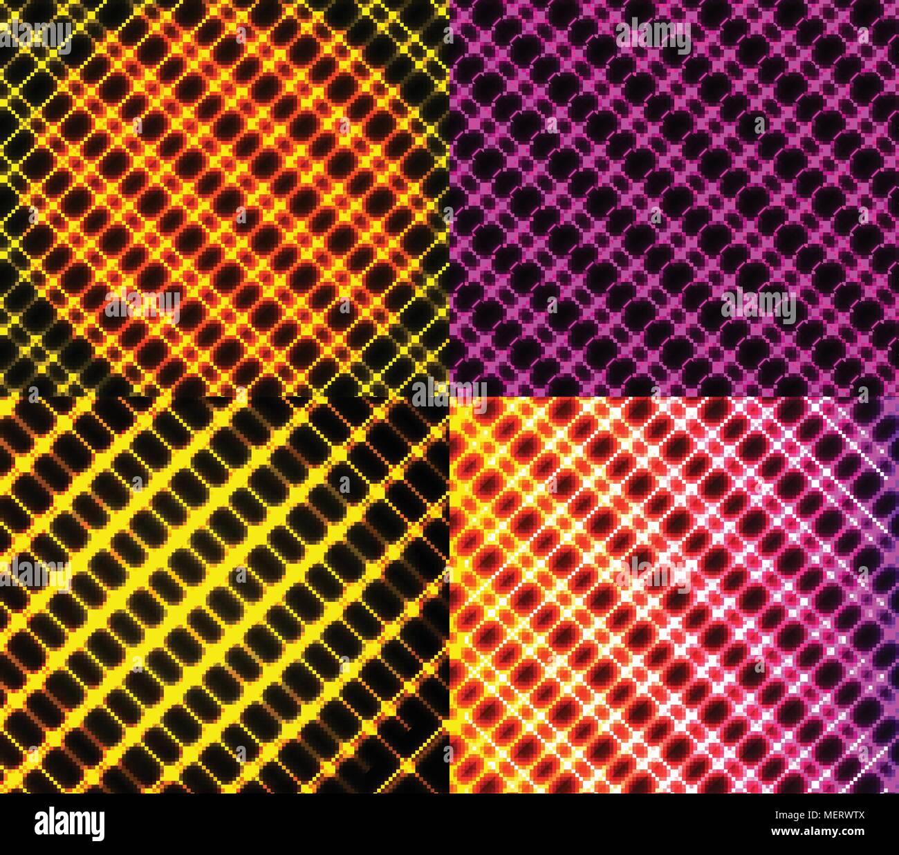 Set of dark abstract spectrum background lines. Vector illustration ...