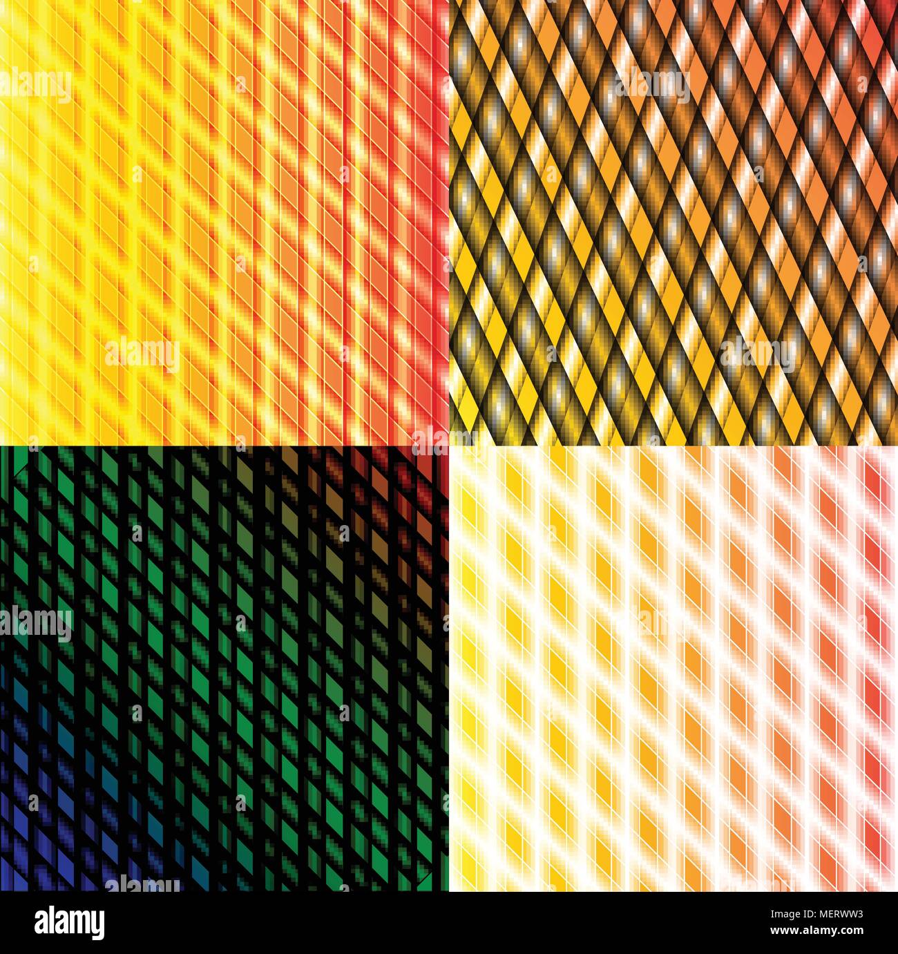 Set of dark abstract spectrum background lines. Vector illustration ...