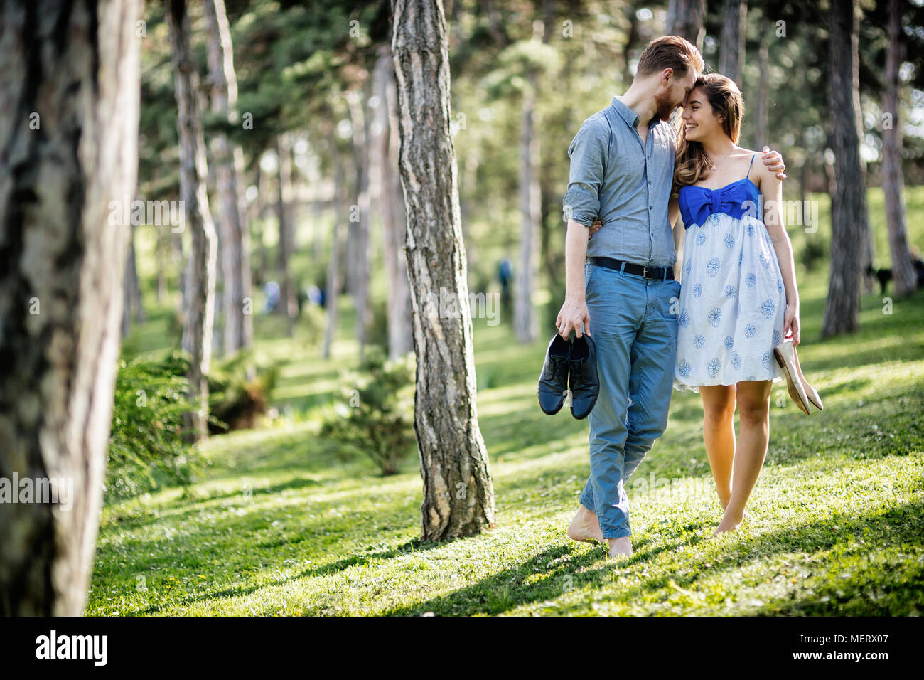 Romantic walk in nature Stock Photo - Alamy