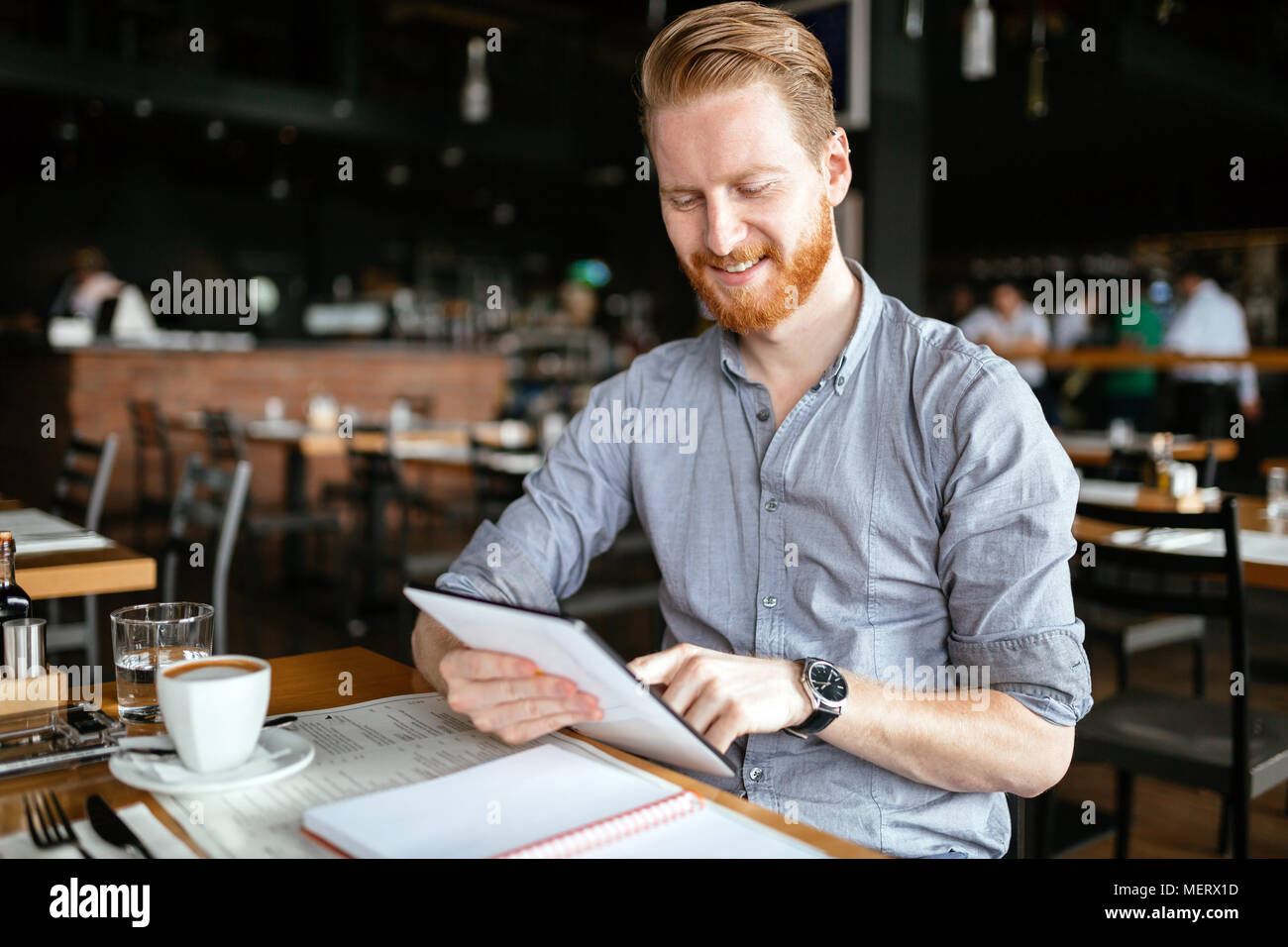 Man analysing work hi-res stock photography and images - Alamy