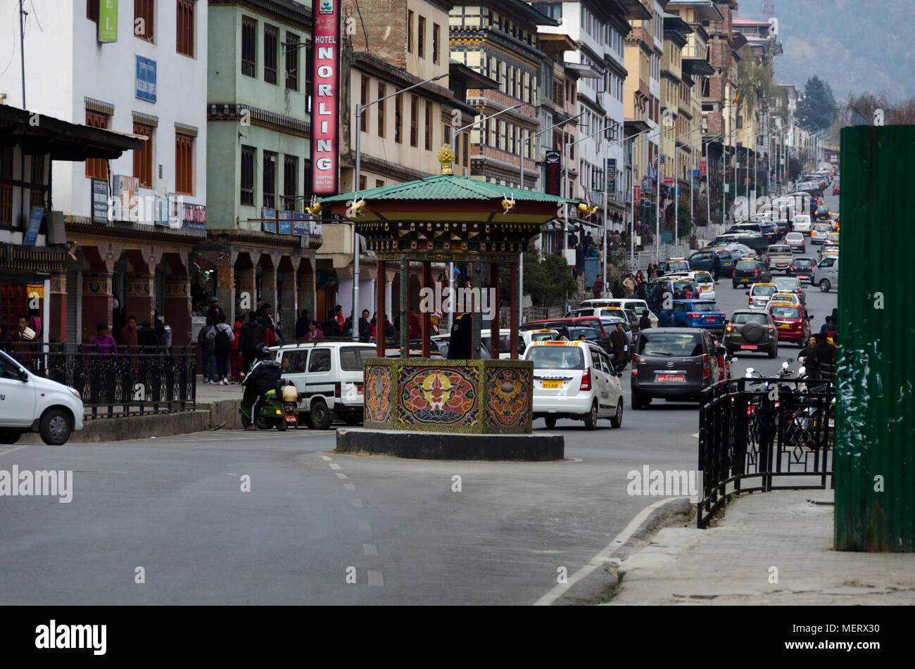 Street in thimphu bhutan hi-res stock photography and images - Alamy