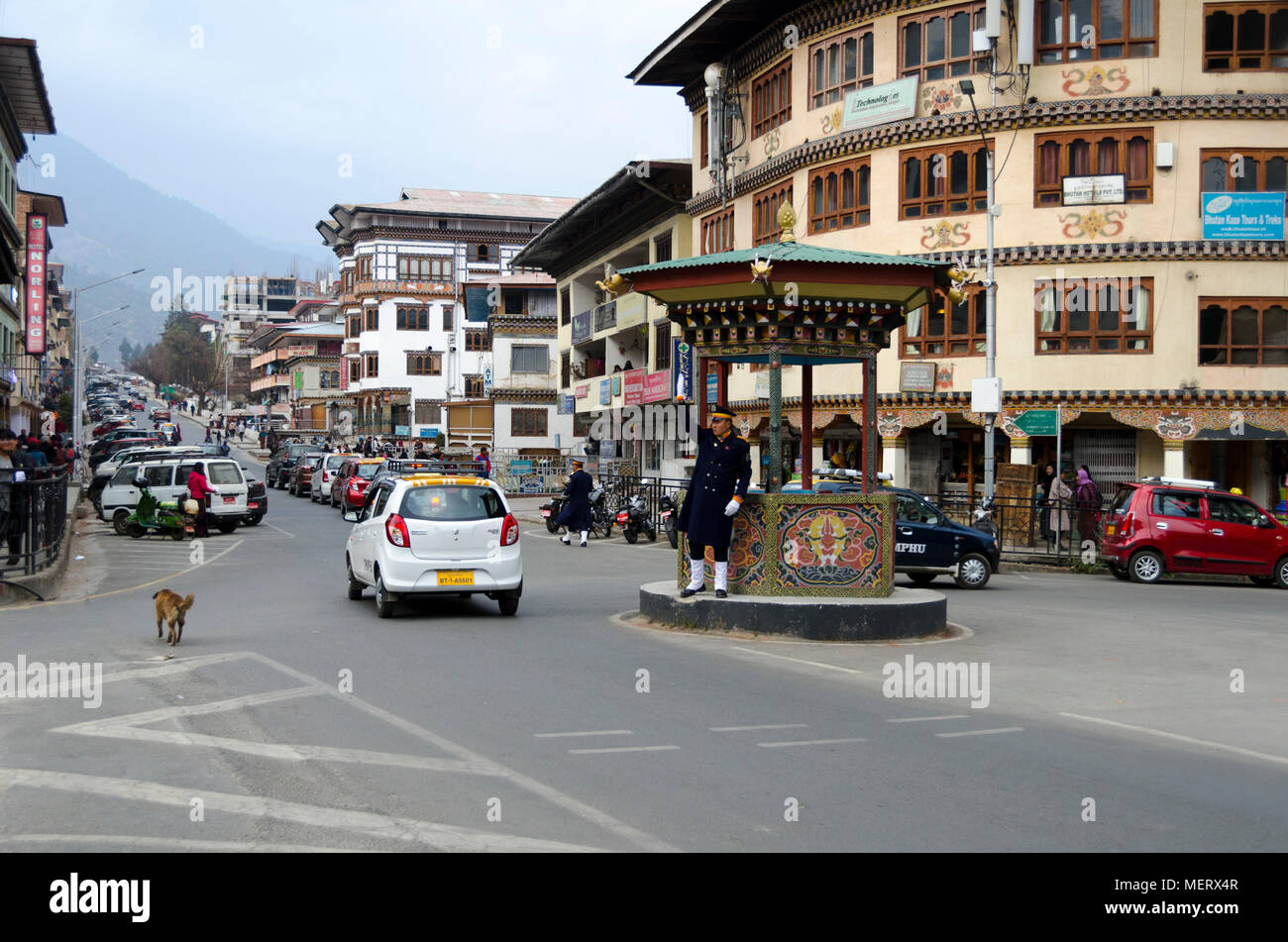 Thimphu bhutan street hi-res stock photography and images - Alamy