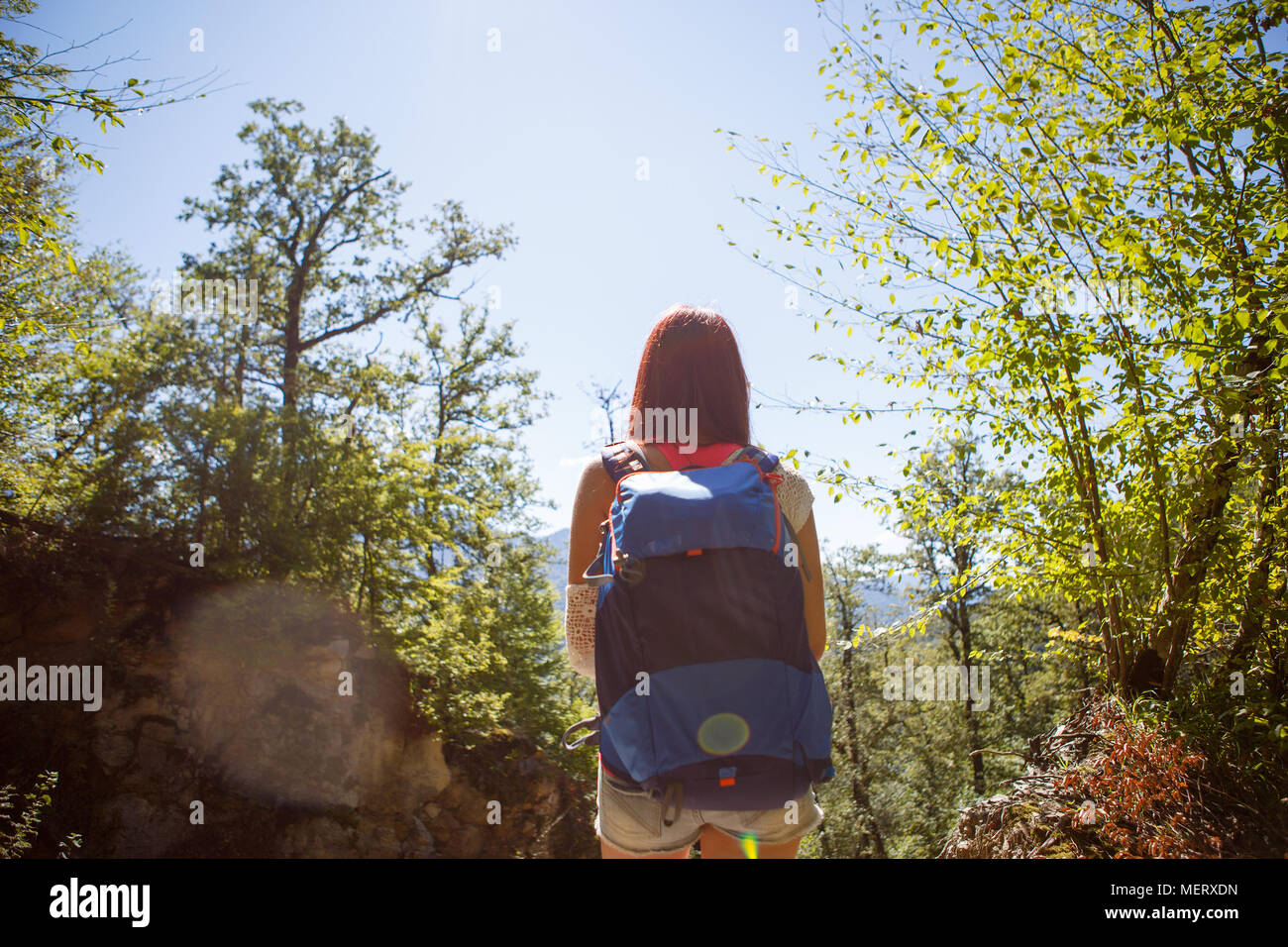 Image from back of young woman Stock Photo - Alamy