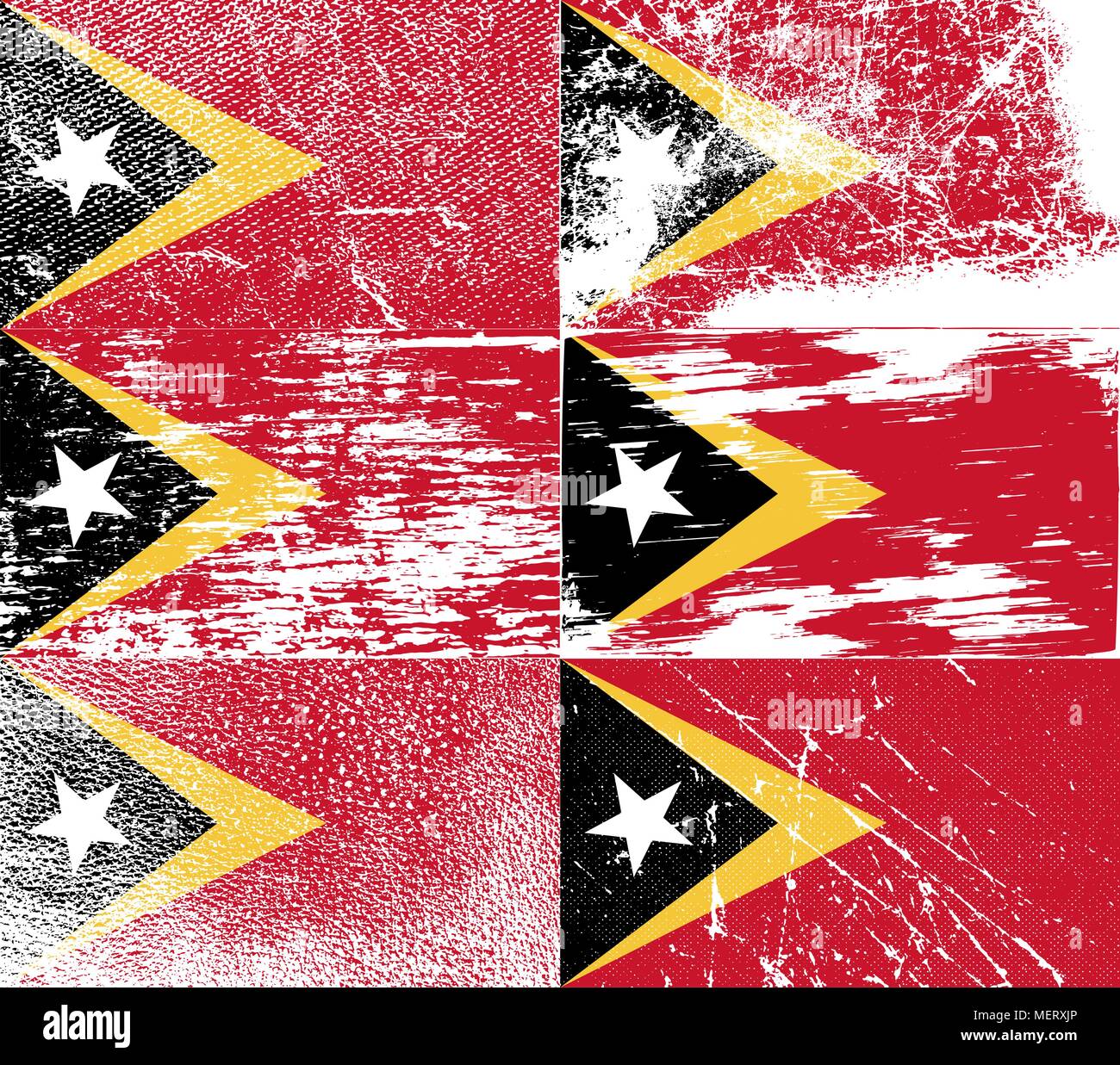 Timorese flag Stock Vector Images - Alamy