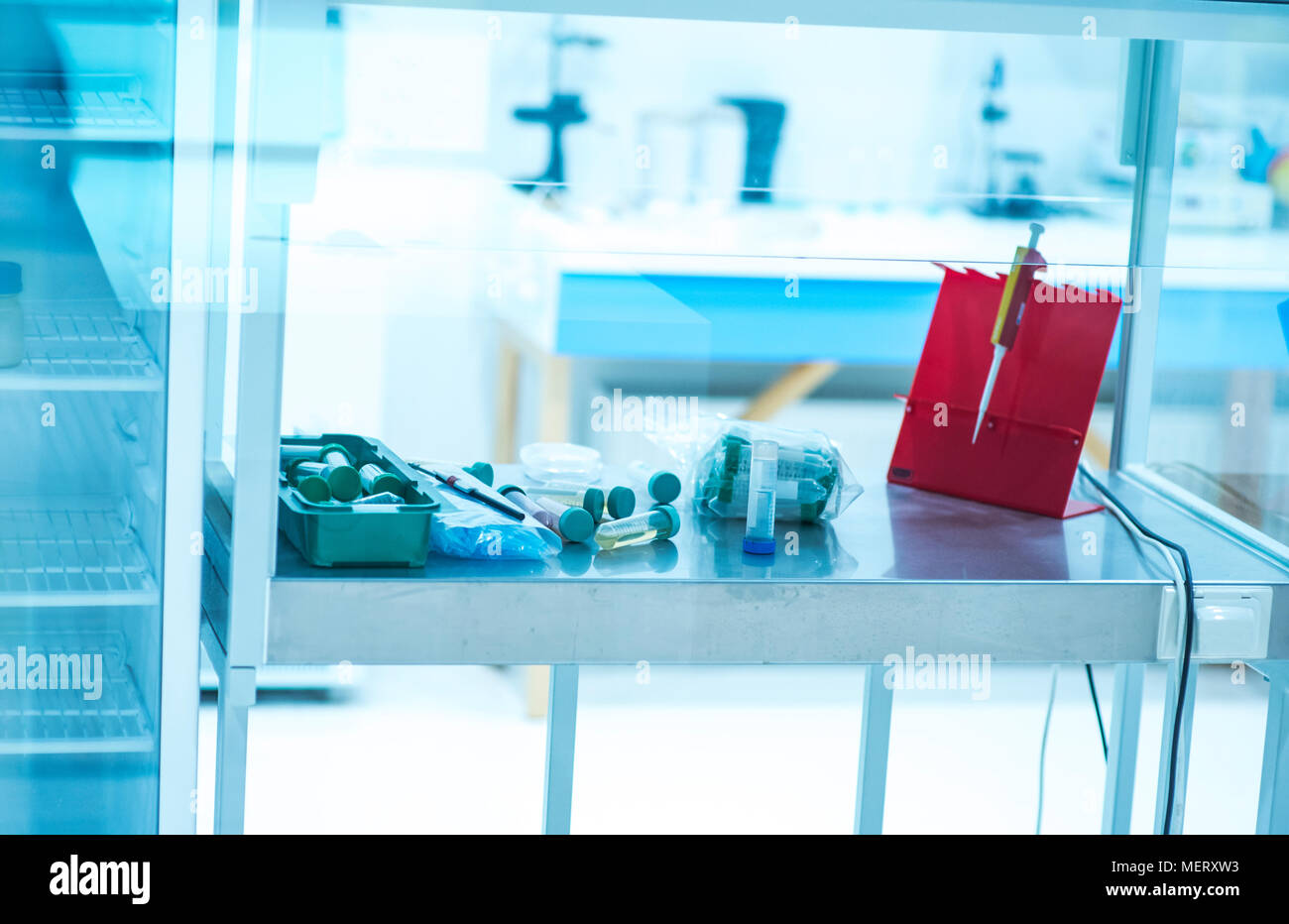 image of modern laboratory for pharmacy or chimical background usage ...