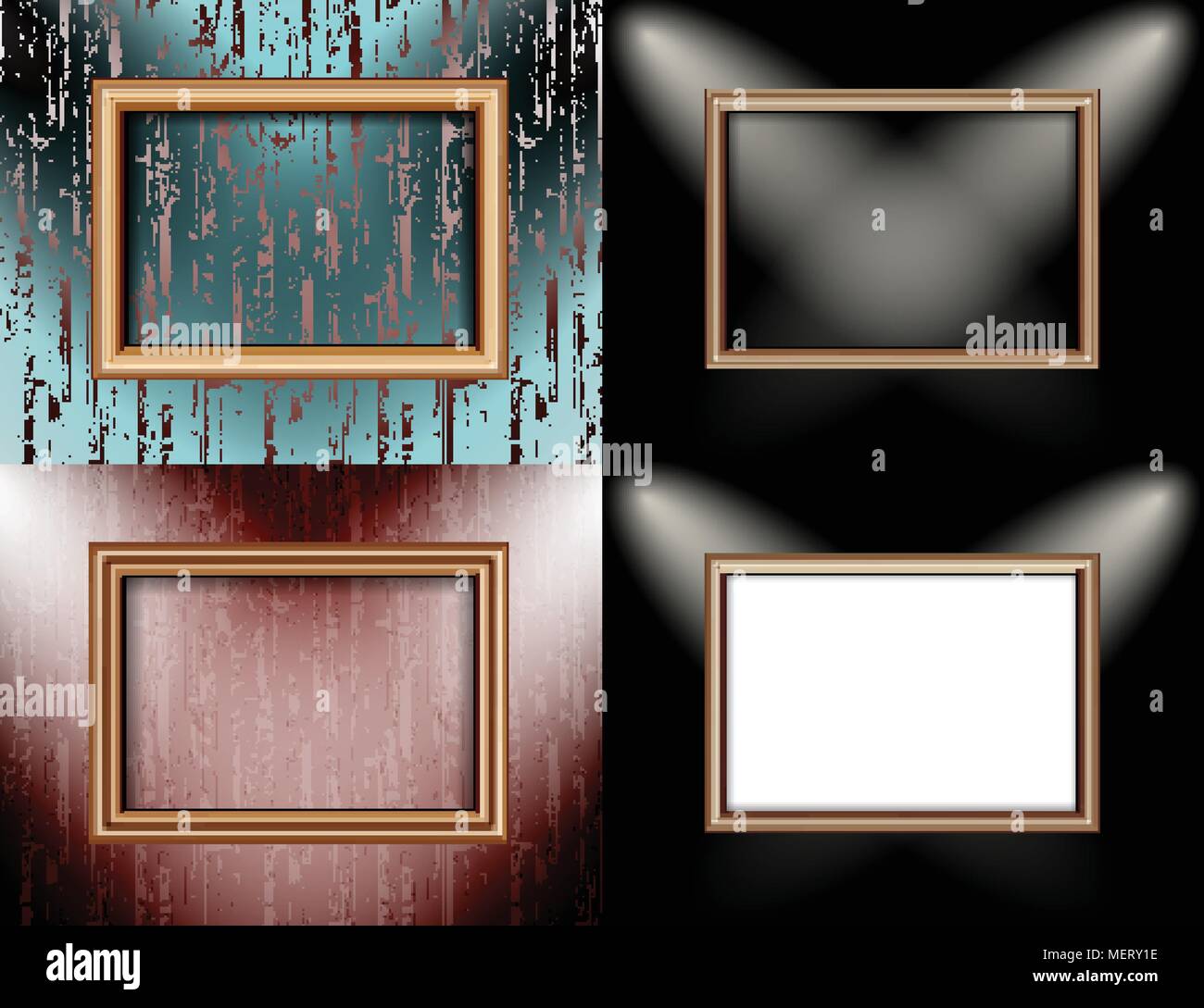 Set of colorful abstract backgrounds and frames for text or photos ...