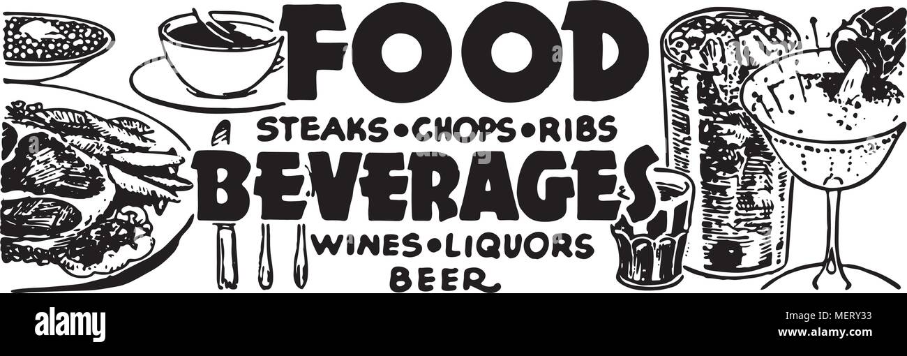 Vintage beverages Stock Vector Images - Alamy