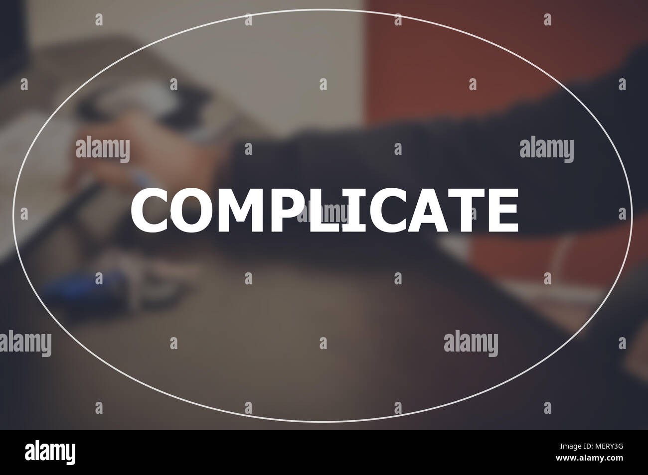 Complicated word hi-res stock photography and images - Alamy