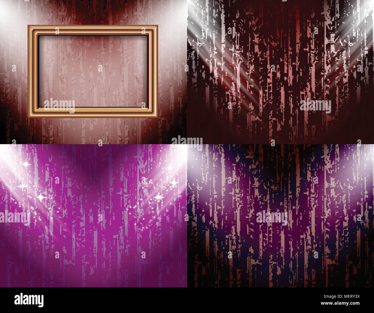 Set of colorful abstract backgrounds and frames for text or photos ...