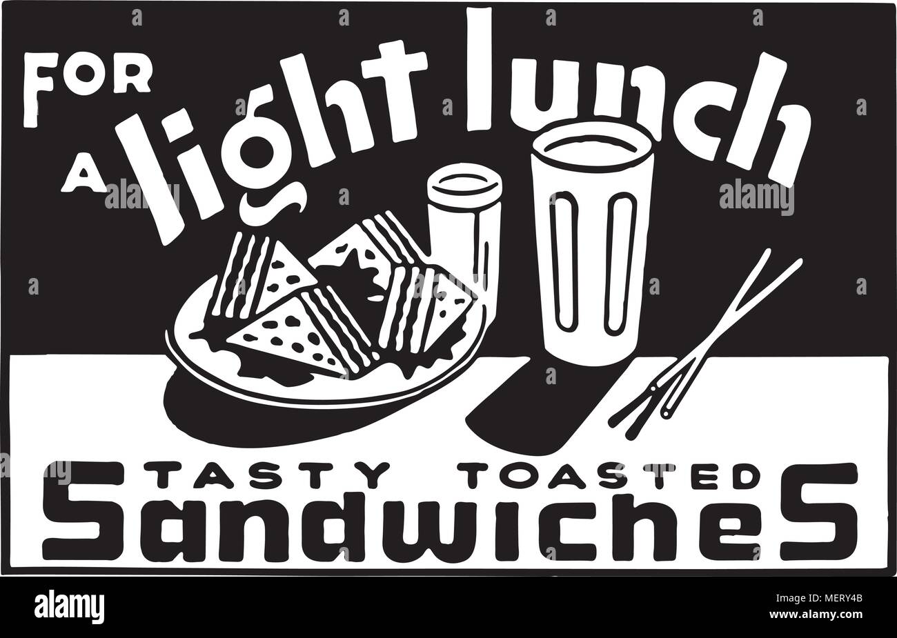 Cafe 1940s Stock Vector Images - Alamy