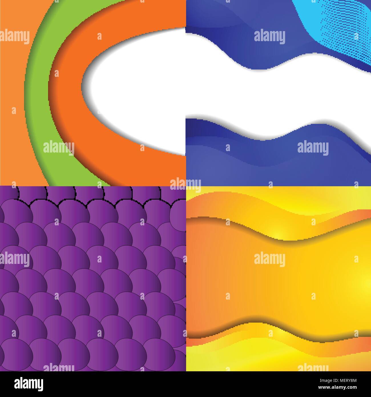 Set of bright abstract backgrounds. Design eps 10. Vector illustration Stock Vector Image & Art ...
