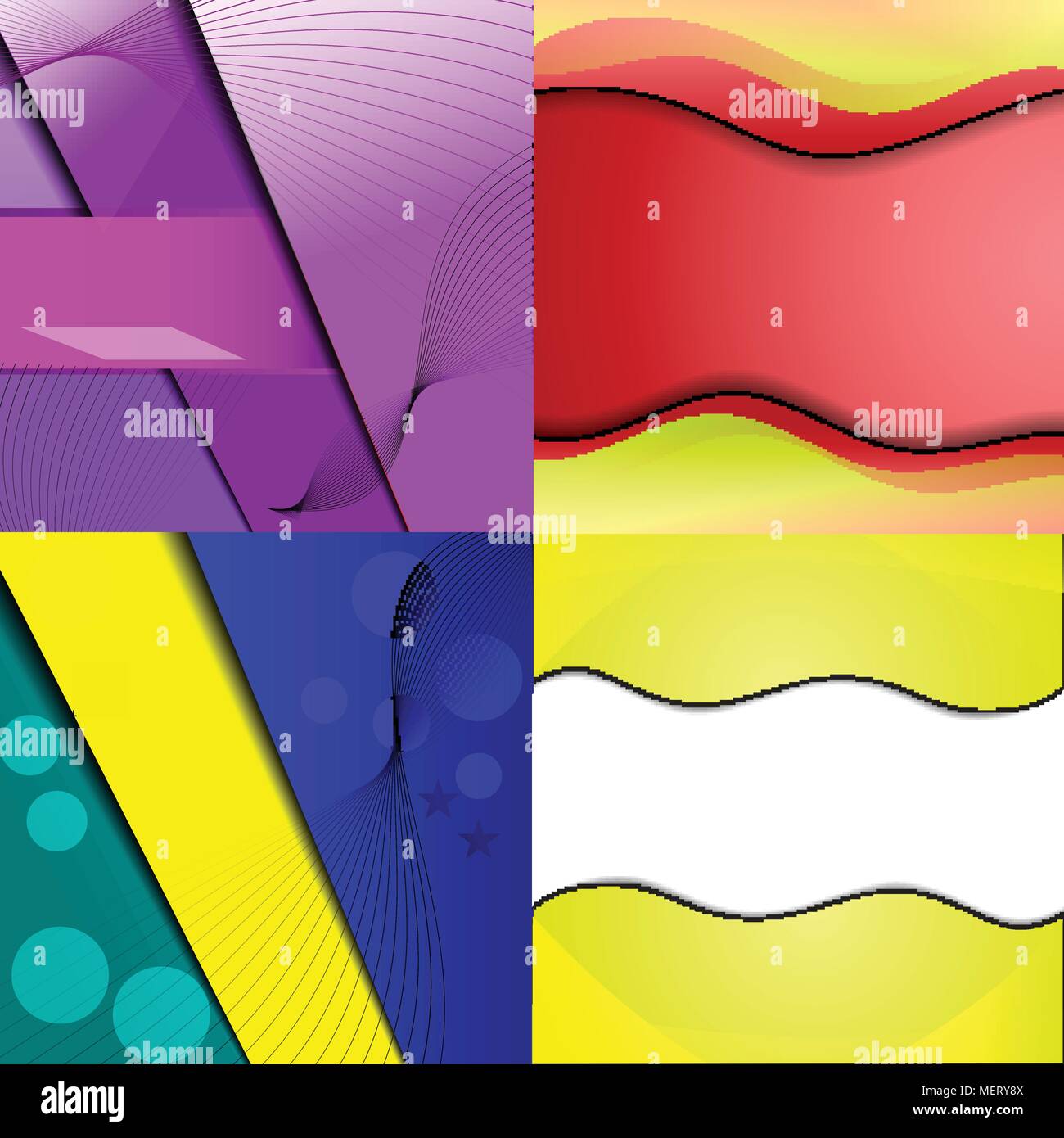Set of bright abstract backgrounds. Design eps 10. Vector illustration Stock Vector Image & Art ...