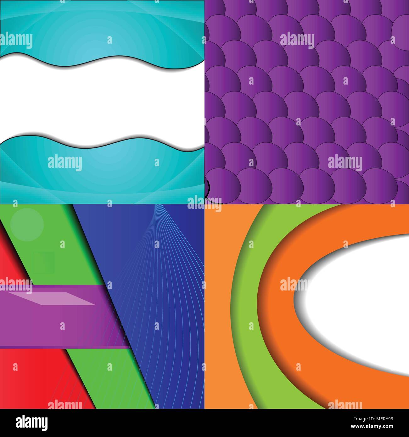 Set of bright abstract backgrounds. Design eps 10. Vector illustration Stock Vector Image & Art ...