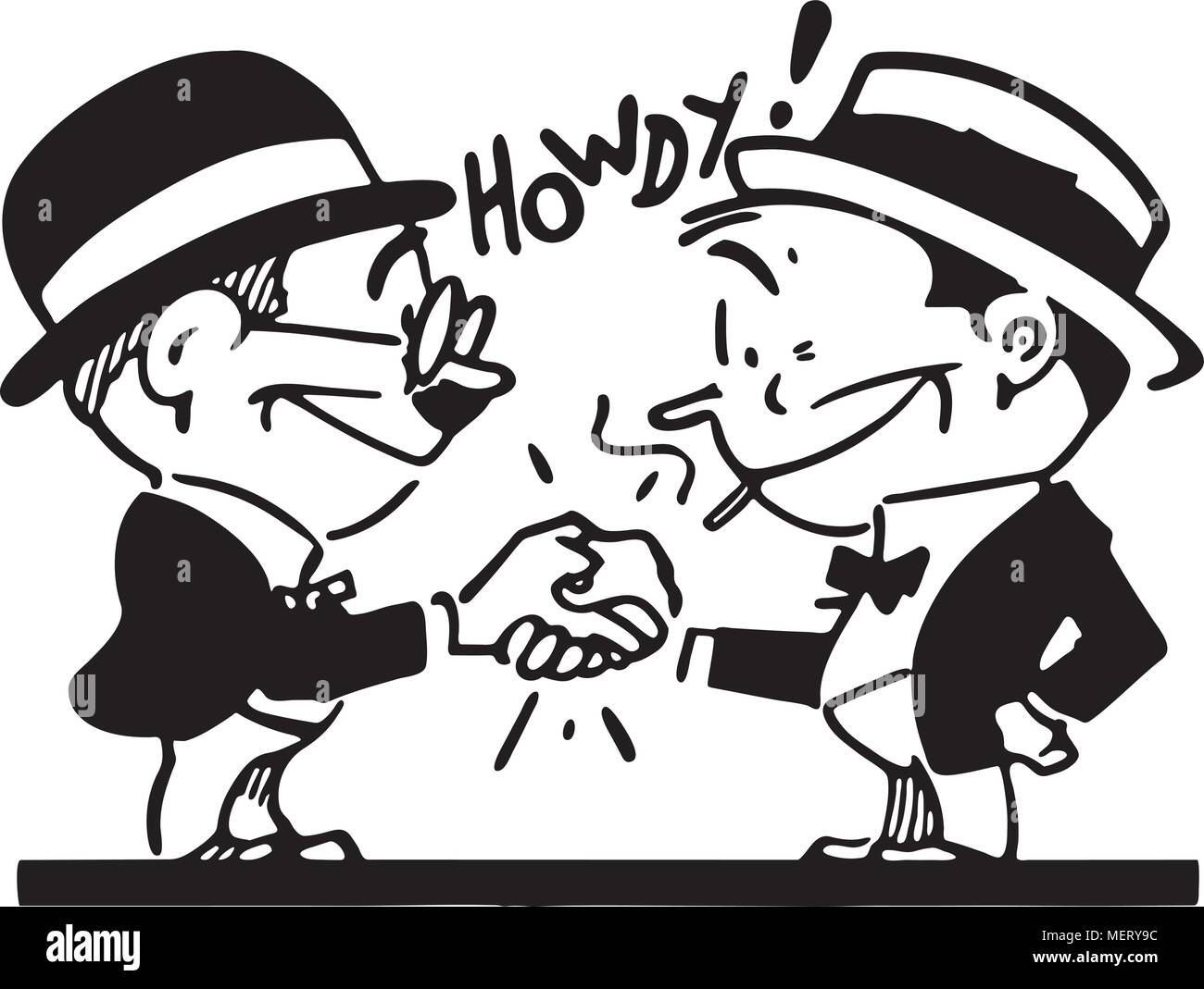 Friendly meetings Stock Vector Images - Alamy