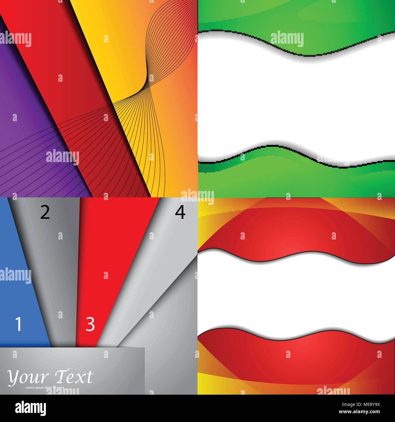 Set of bright abstract backgrounds. Design eps 10. Vector illustration ...