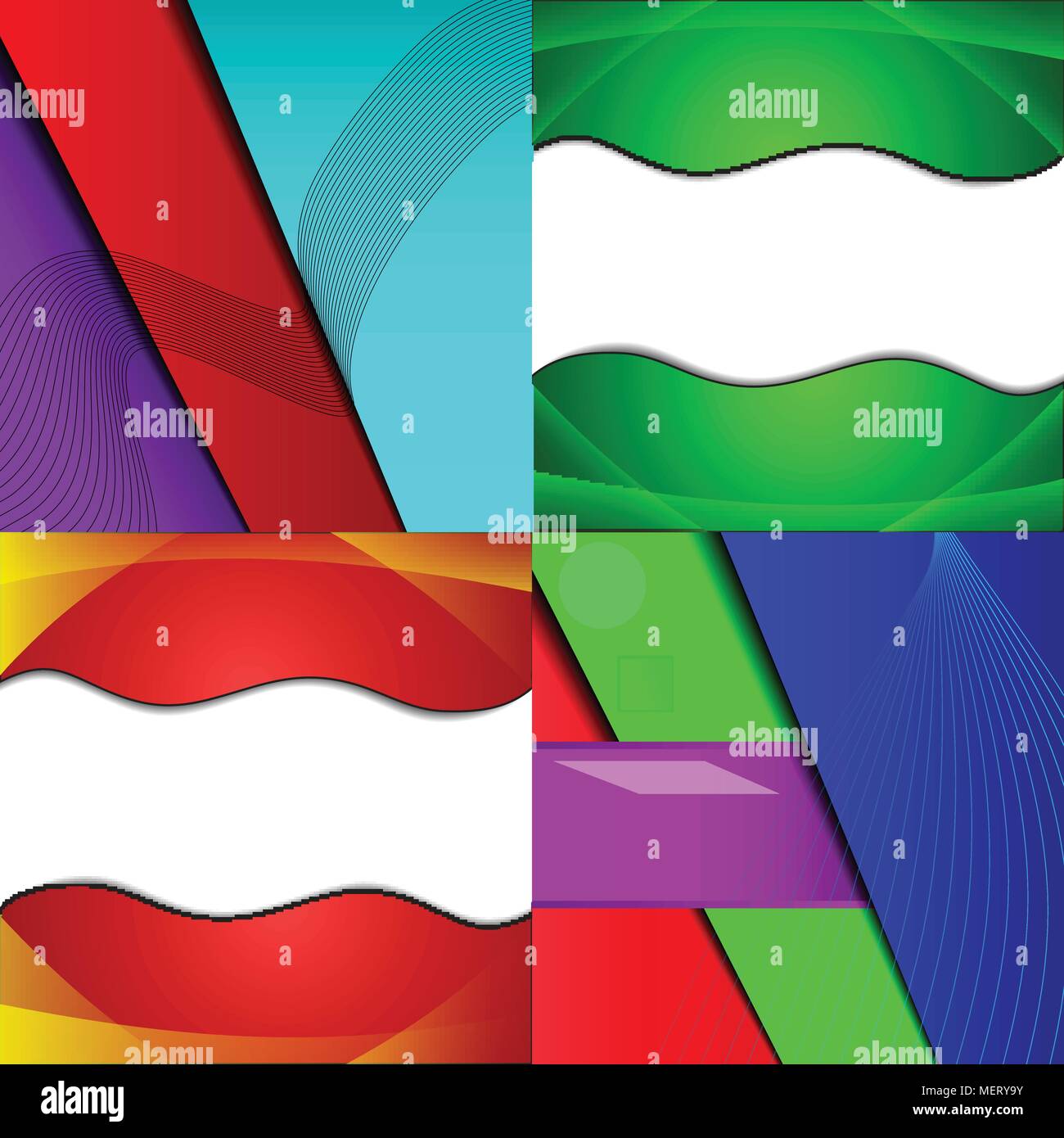 Set of bright abstract backgrounds. Design eps 10. Vector illustration Stock Vector Image & Art ...
