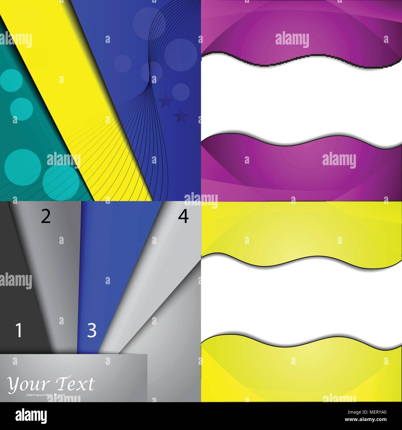Set of bright abstract backgrounds. Design eps 10. Vector illustration Stock Vector Image & Art ...