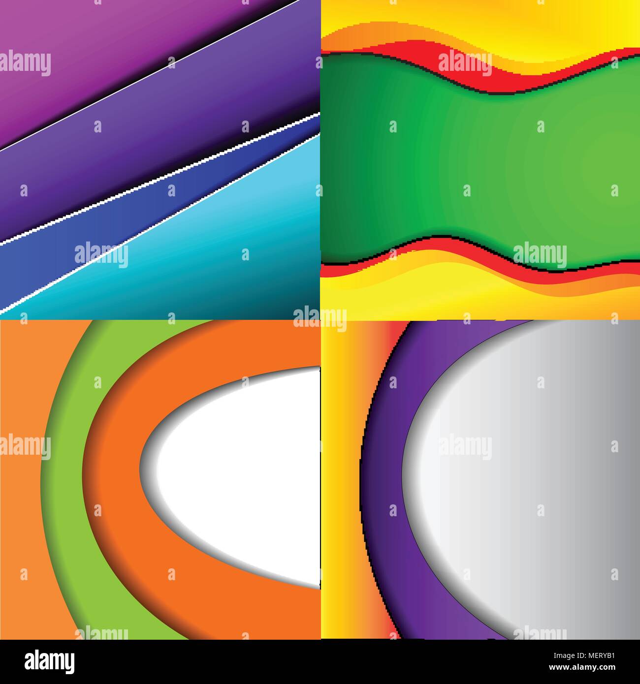 Collection of abstract multicolored backgrounds. Eps 10 design. vector illustration Stock Vector ...