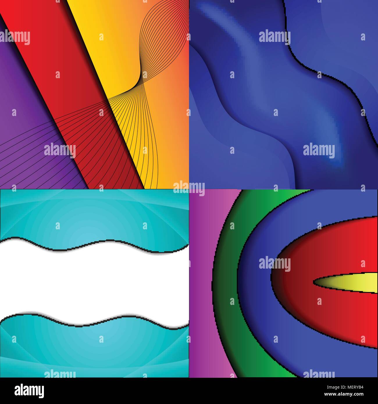 Collection of abstract multicolored backgrounds. Eps 10 design. vector illustration Stock Vector ...