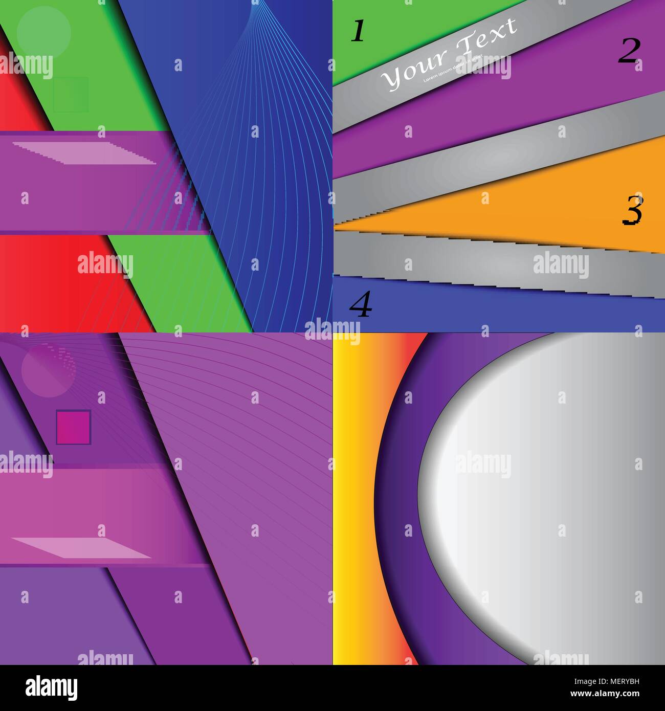 Collection of abstract multicolored backgrounds. Eps 10 design. vector illustration Stock Vector ...