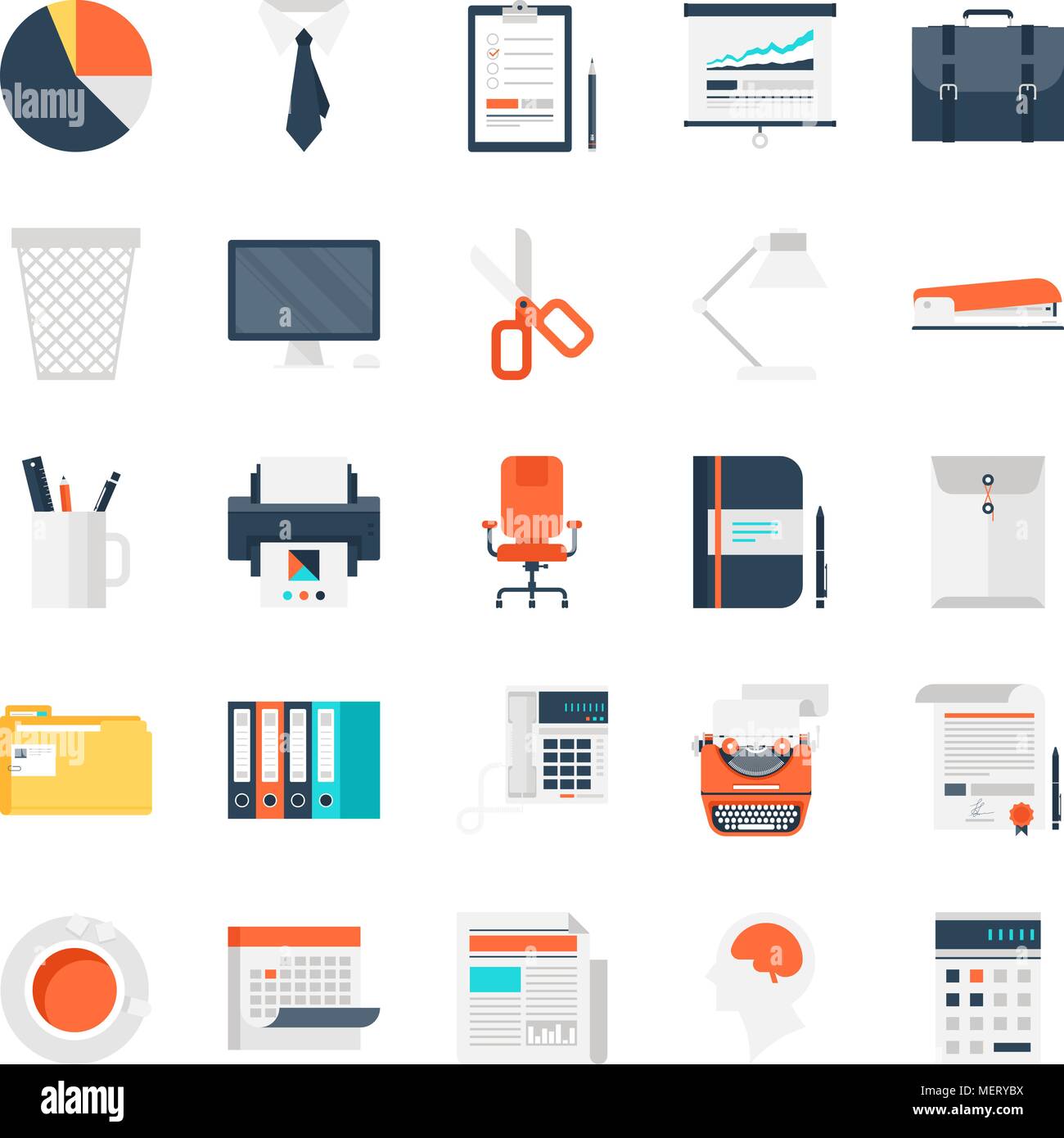 Office Work icons Stock Vector Image & Art - Alamy