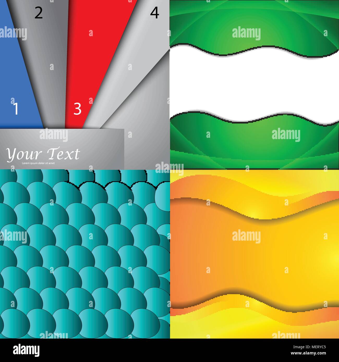 Collection of abstract multicolored backgrounds. Eps 10 design. vector illustration Stock Vector ...