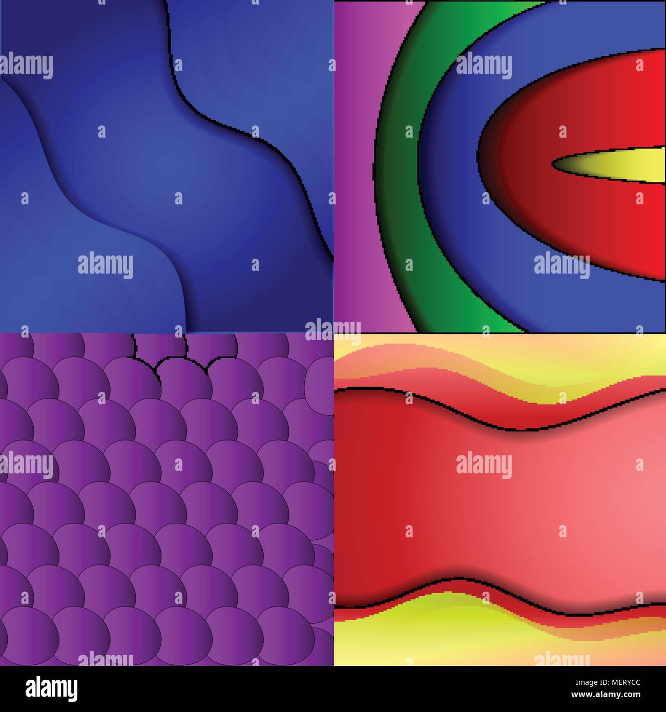 Collection of abstract multicolored backgrounds. Eps 10 design. vector illustration Stock Vector ...