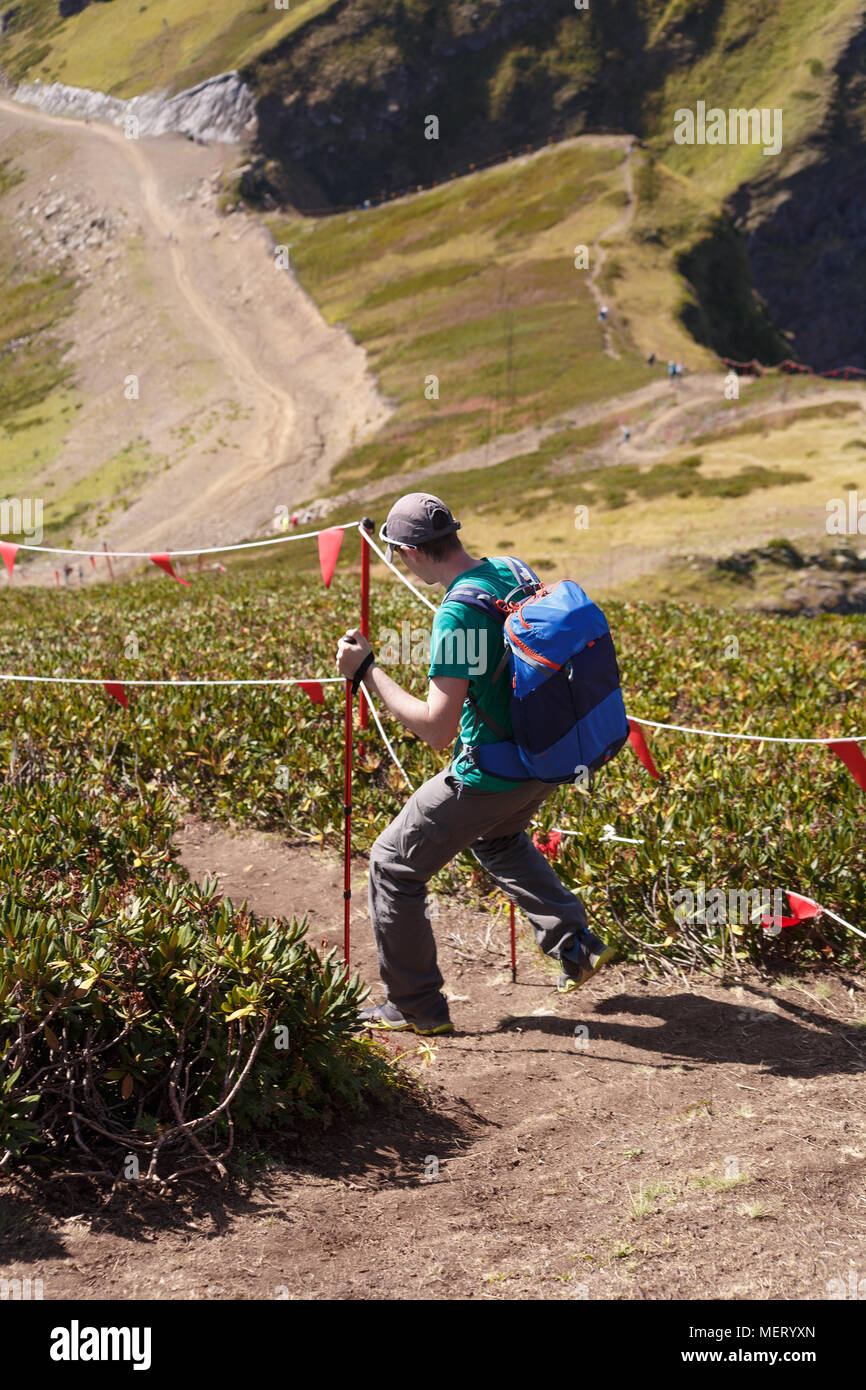 Man with sticks hi-res stock photography and images - Alamy