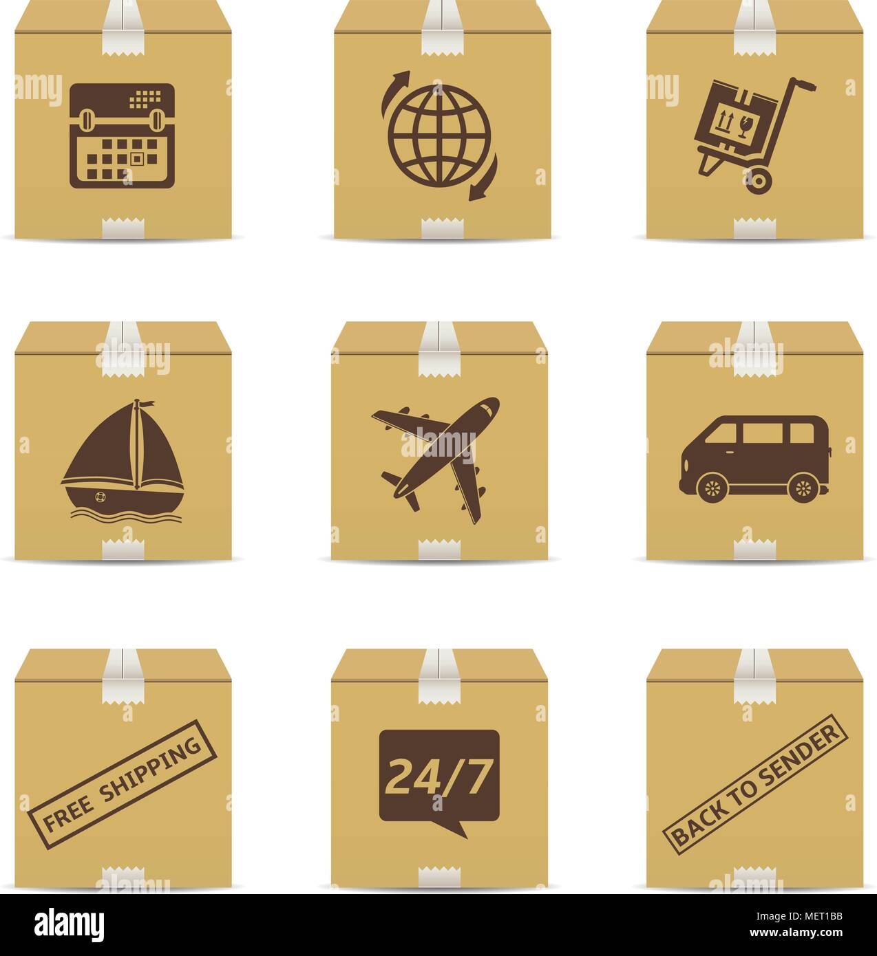 Cardboard signs Stock Vector Images - Alamy