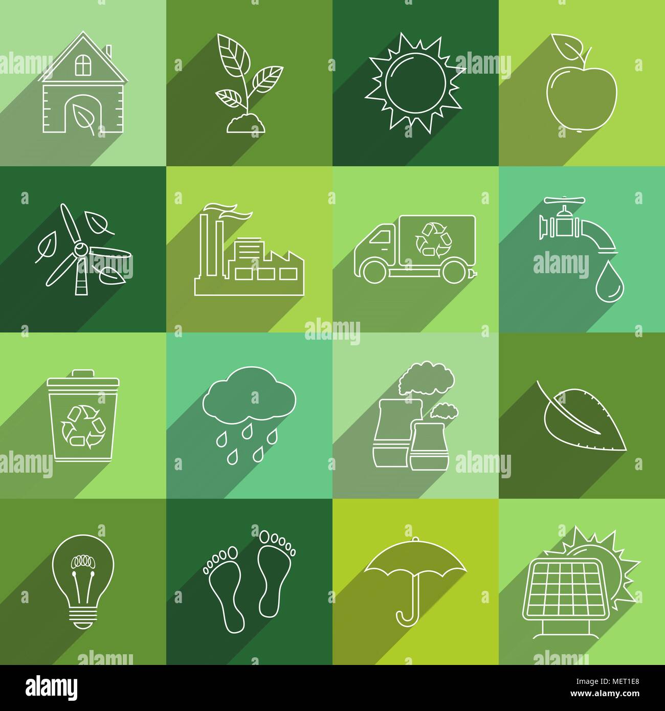 Flat line icons Stock Vector Images - Alamy