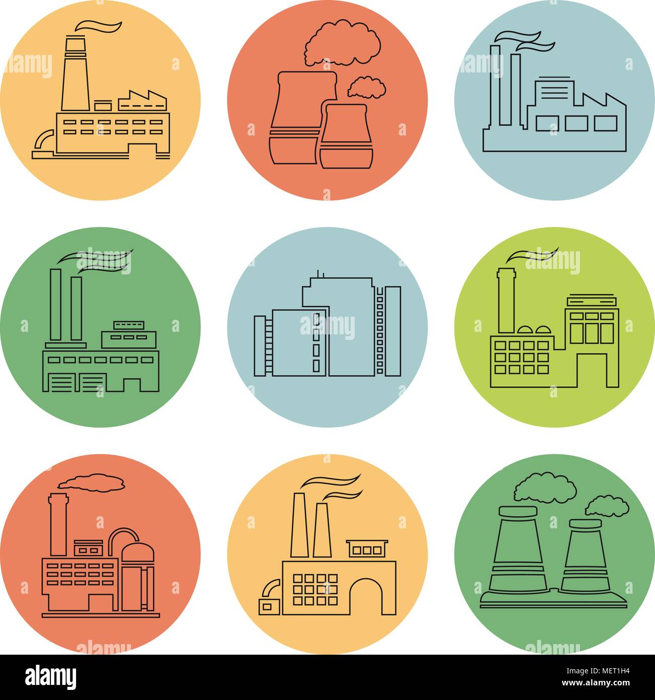 Construction engineering thin line Stock Vector Images - Alamy