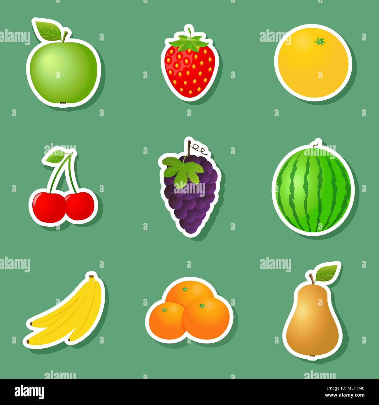 Kitchen paper fruit Stock Vector Images - Alamy