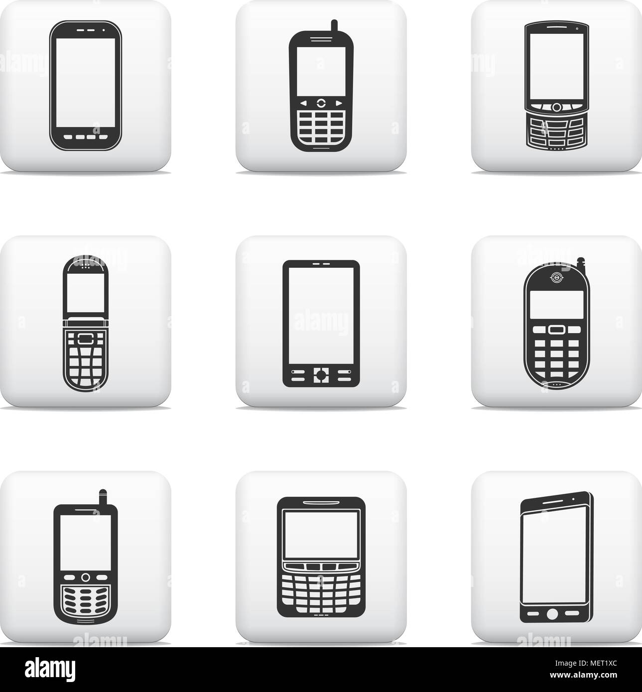 Portable electronics smart phone Stock Vector Images - Alamy
