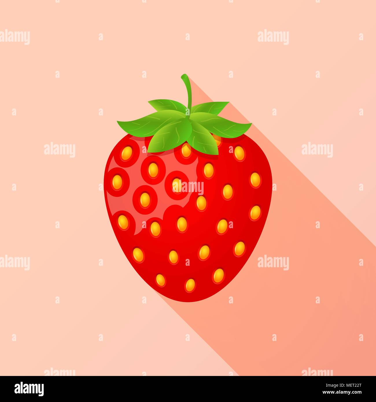 Long leaf icon flat Stock Vector Images - Alamy