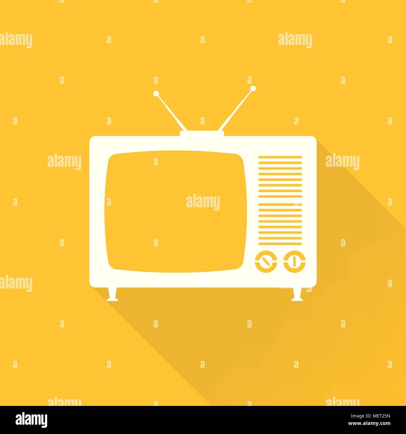 Retro Television Icon Stock Vector Image & Art - Alamy
