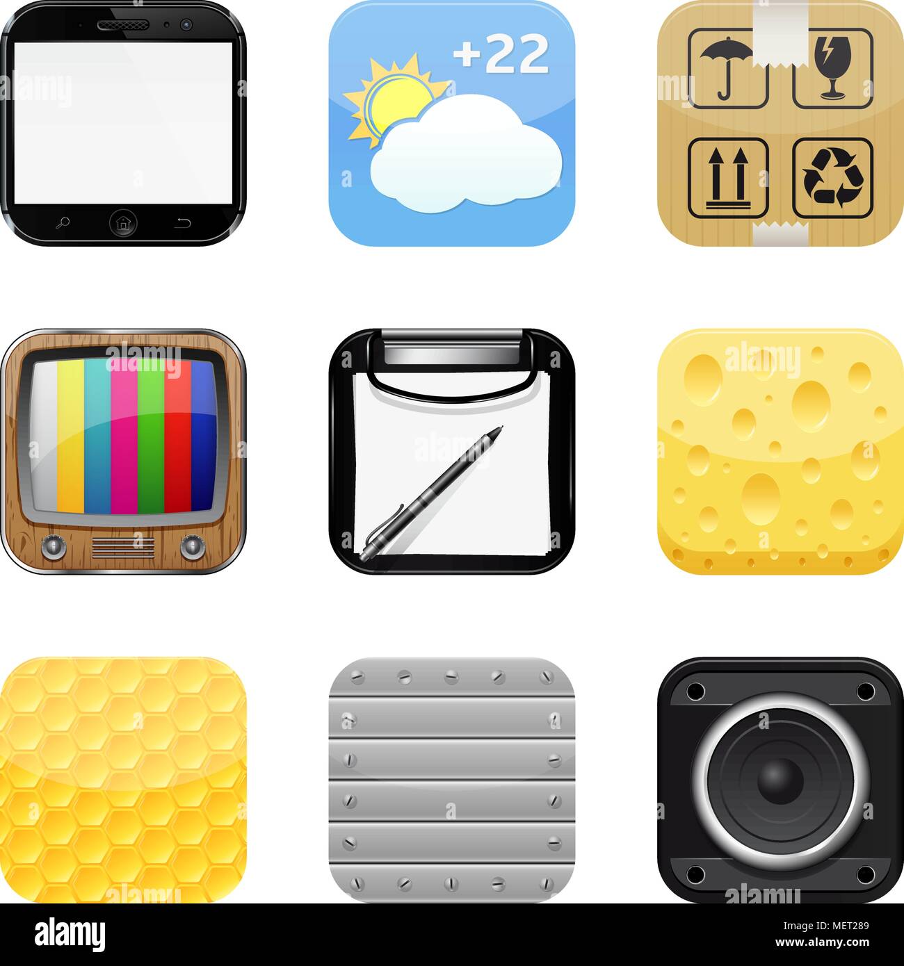 Black phone button apps Stock Vector Images - Alamy