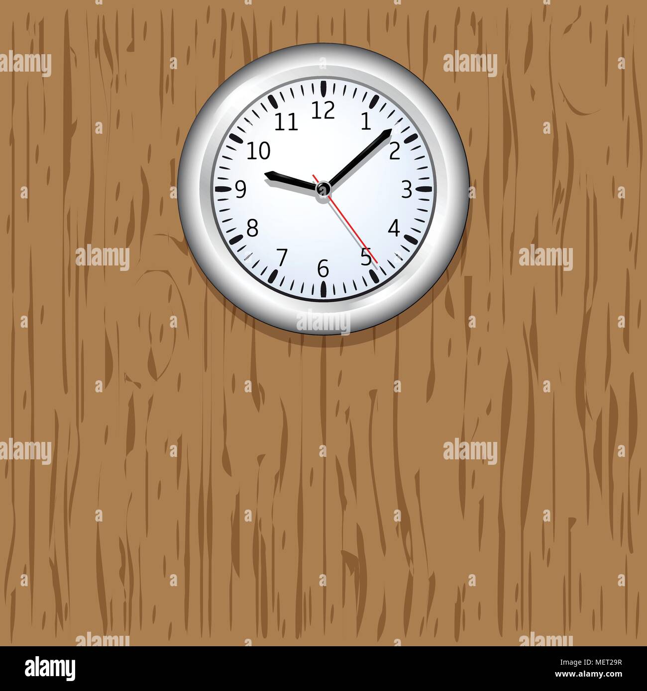 Clock on home wall Stock Vector Images - Alamy