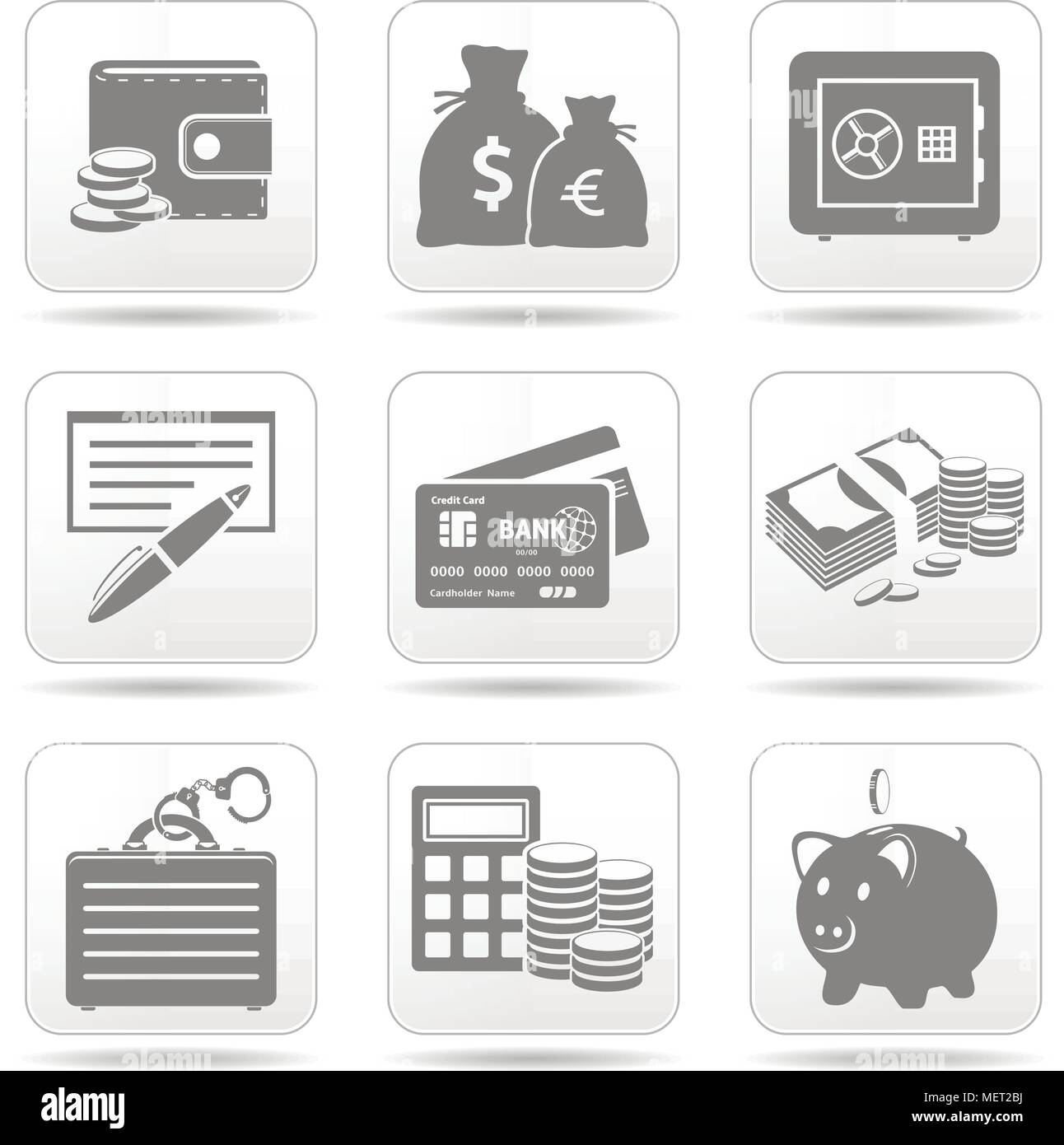 Currency exchange icon buttons Stock Vector Images - Alamy