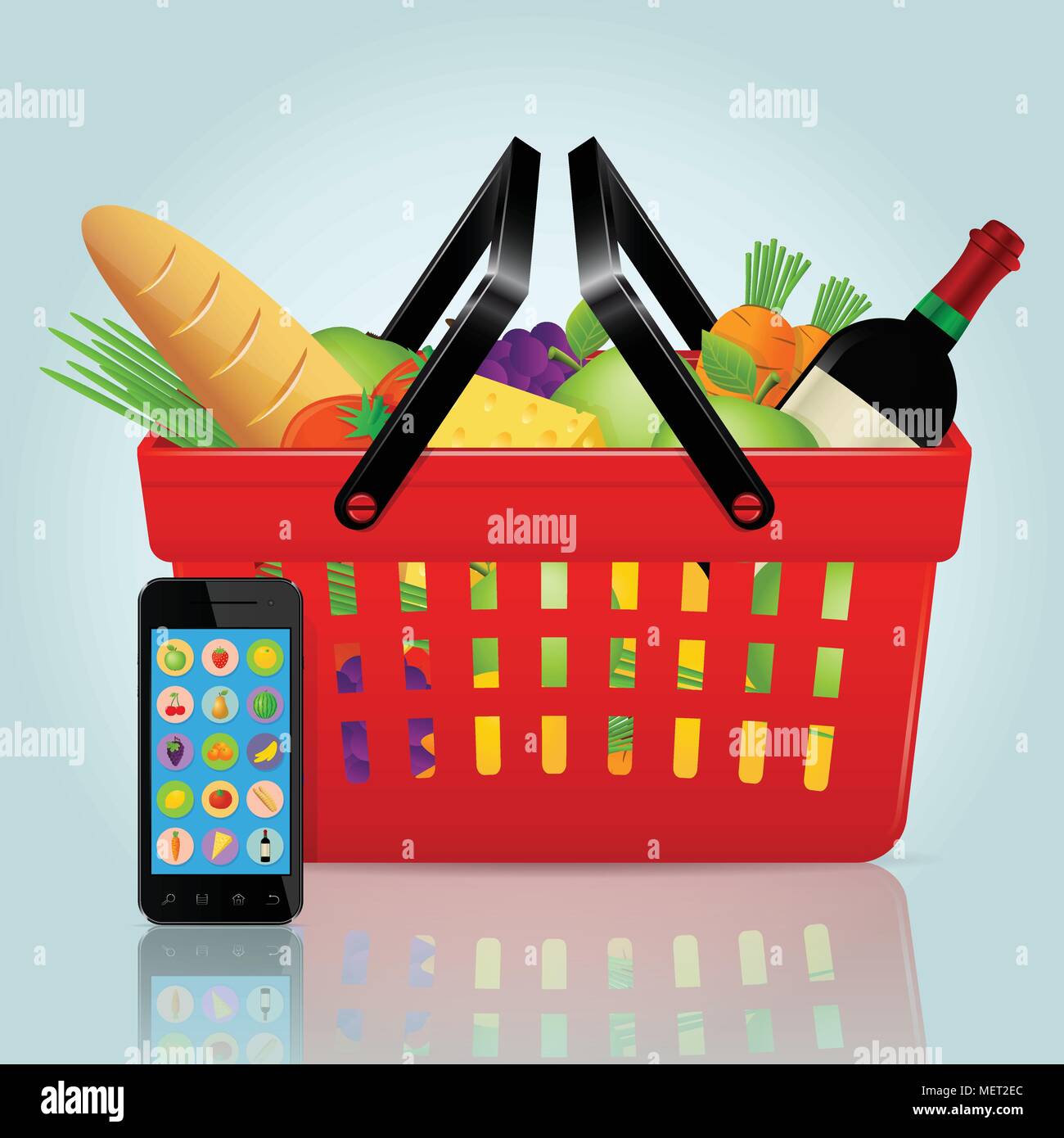 Online shopping, vector illustration Stock Vector Image & Art - Alamy