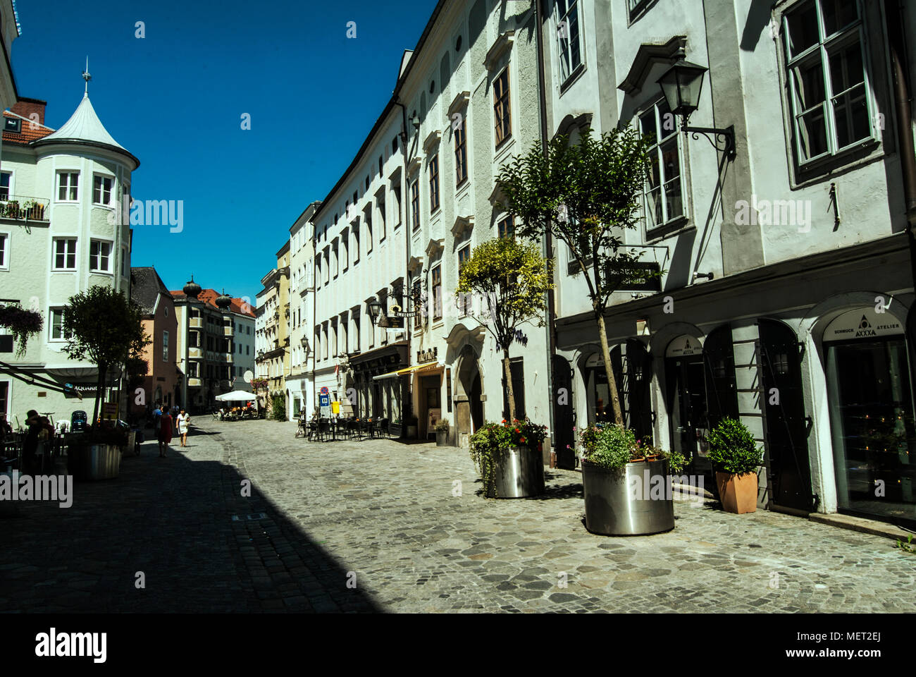 Linz street Austria Stock Photo - Alamy