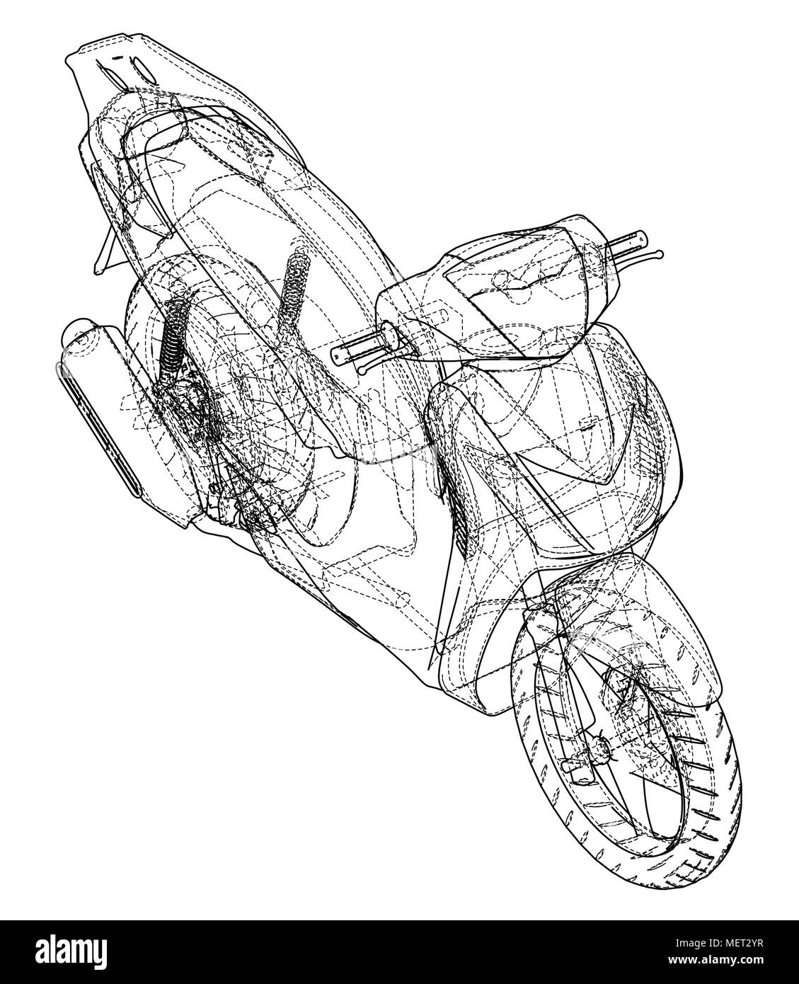 Scooter outline concept. Vector Stock Vector Image & Art - Alamy